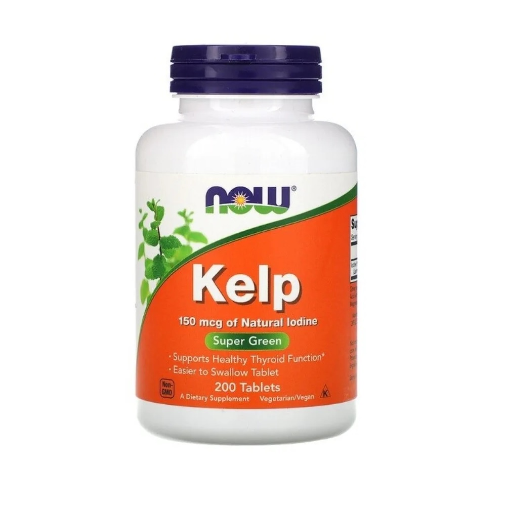 Kelp Algas 150 mcg 200 Tabletes Now Foods | Shopee Brasil