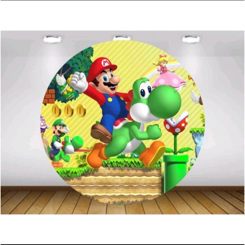 Painel decorativo para festas aniversários mdf 50x50 redondo Super ...