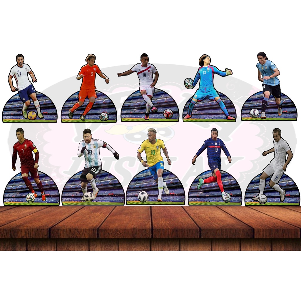 Futebol seleção displays kit 10 peças 20cm | Shopee Brasil