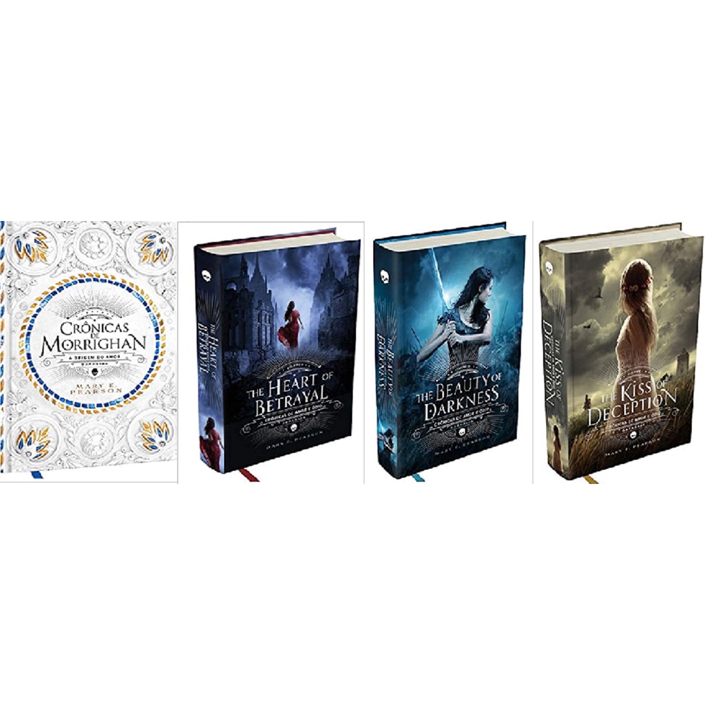 KIT 4 LIVROS Mary Pearson Crônicas de Morrighan + The Heart of Betrayal ...
