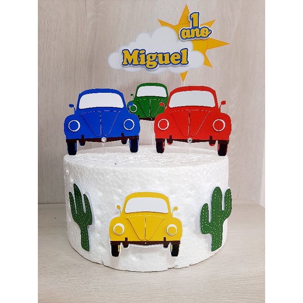 Topo de Bolo Fusca | Shopee Brasil