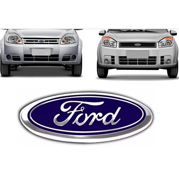 Emblema Simbolo grade Ford Fiesta 2007 2008 2009 2010 Logo parachoque ...