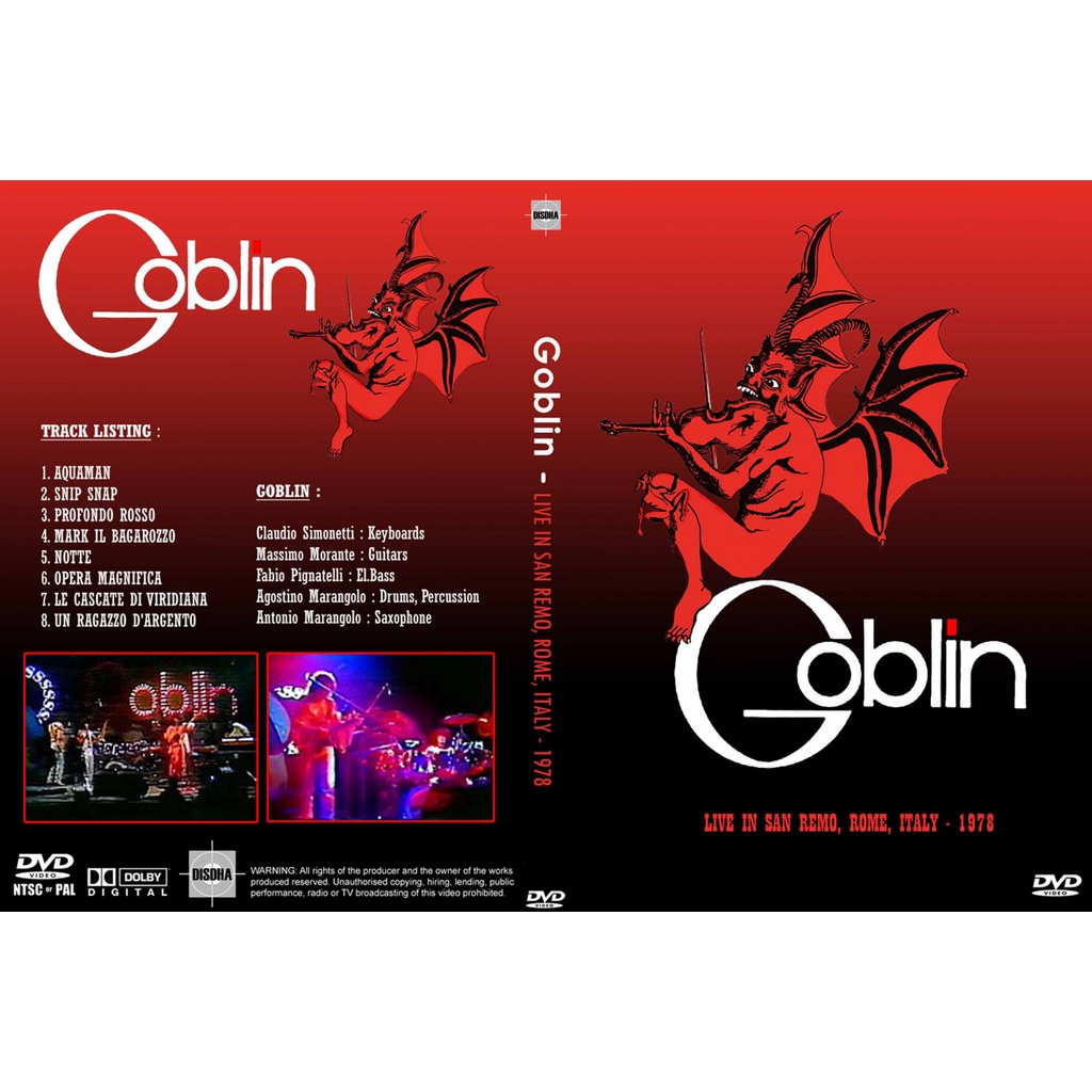 Goblin Live Italy 1978 DVD | Shopee Brasil