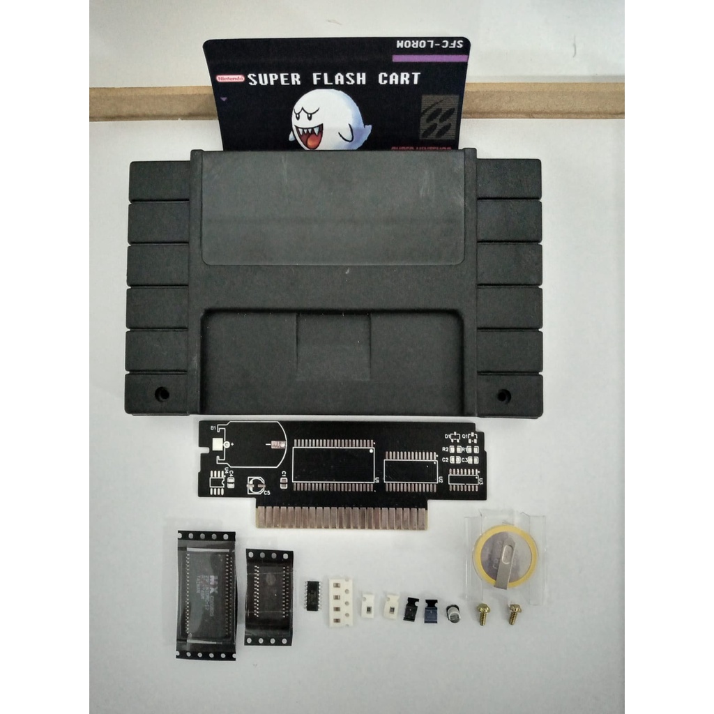SNES Flash Cart - SFC Kit 1 (Shell Preta) | Shopee Brasil