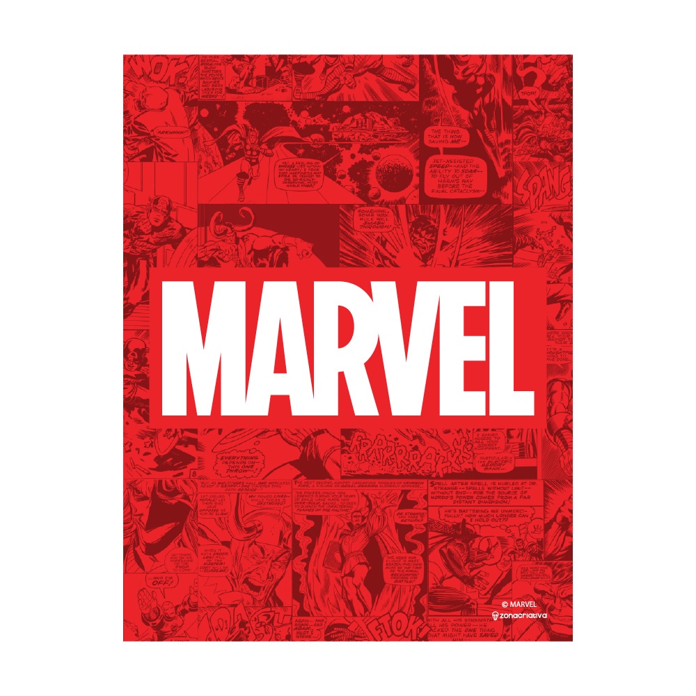 Placa Slim Metal MARVEL Logo 26x20cm | Shopee Brasil