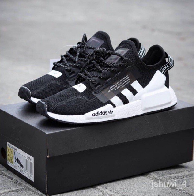 100 % Original ADIDAS NMD R1 V2 Ouro Preto 4URD | Shopee Brasil