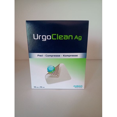 Urgo Clean Ag Curativo Prata E Ação De Limpeza 10x10 cm CX 10 UNIDADES ...