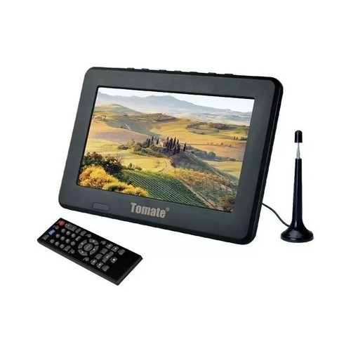 Tv Portatil Led Monitor Tv Digital 9 Pol Micro Sd Com Antena Mtm-909 ...