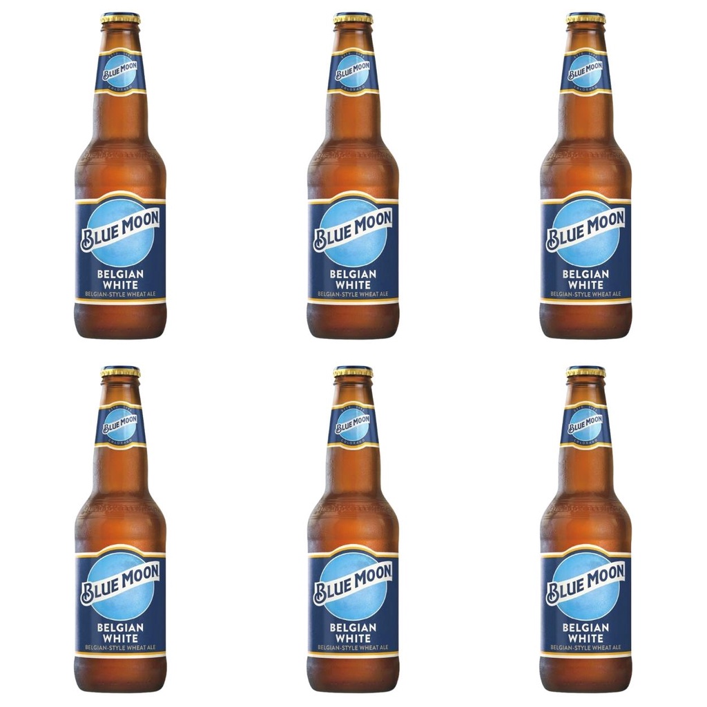 SIX PACK Cerveja Importada Belgian White ALE Blue Moon | Shopee Brasil