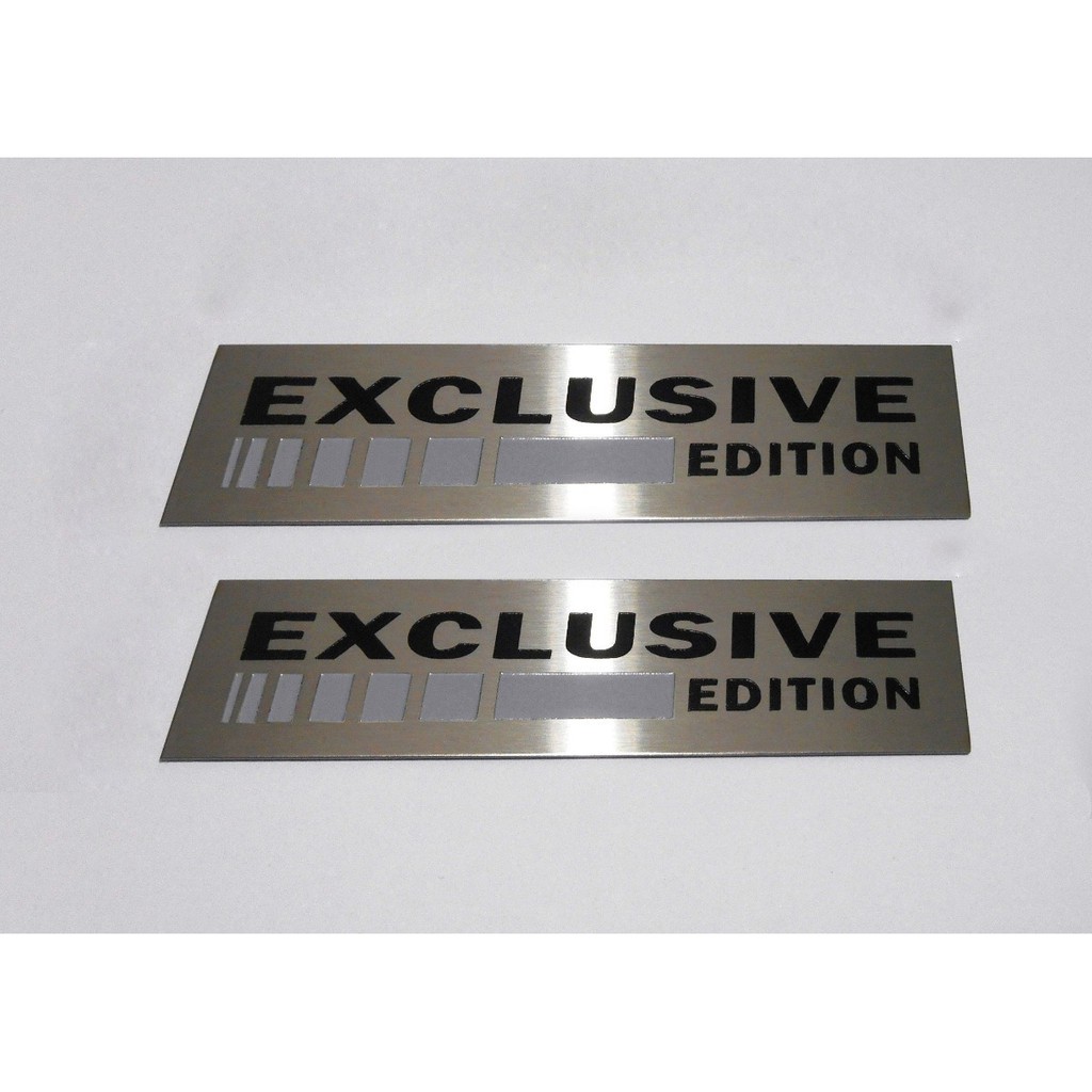 Kit Emblema Exclusive Edition Limited 2unid | Shopee Brasil