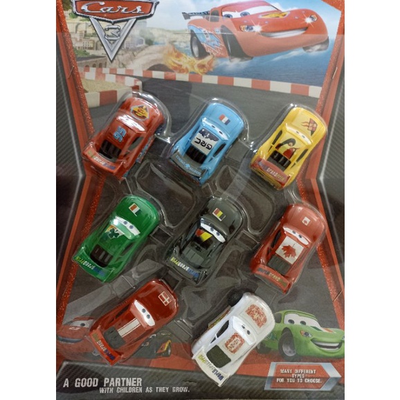 Kit 08 Carrinhos Miniatura Filme Cars 03 Relâmpago McQueen | Shopee Brasil