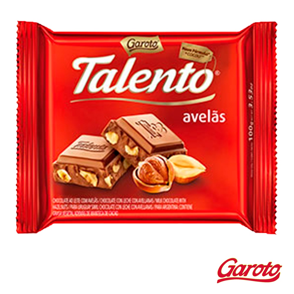 Chocolate Talento Garoto 85G Unidade | Shopee Brasil