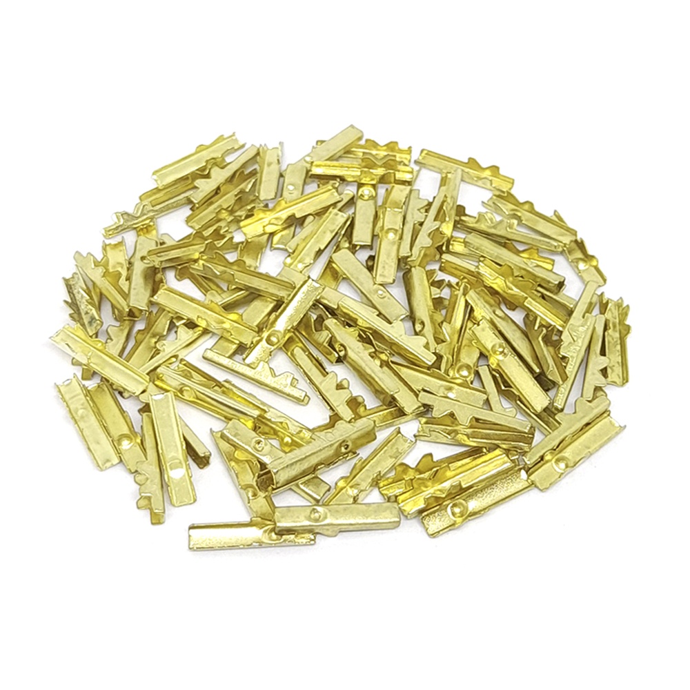 Terminal de Elástico Dourado 15mm (100UN) | Shopee Brasil