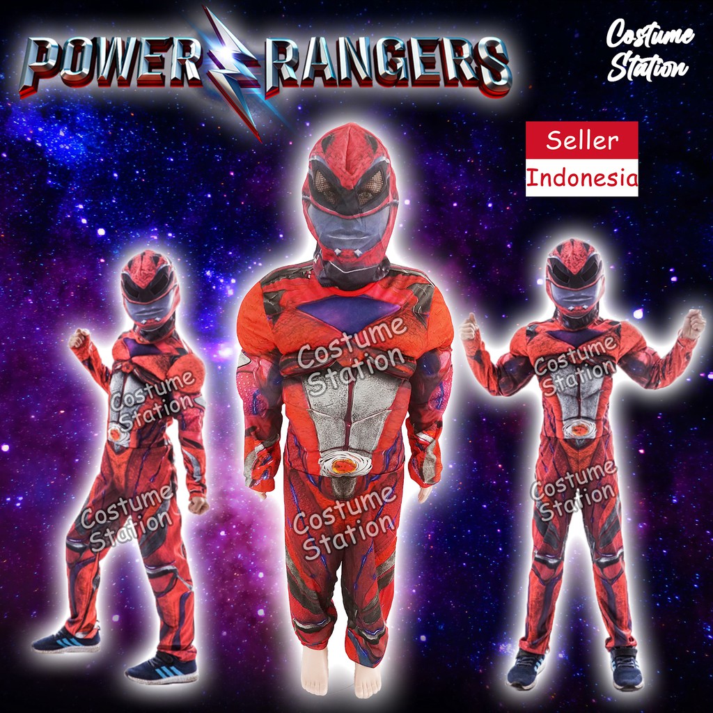 Superhero Power Rangers Costume/Saban's Garotos De Trajes | Shopee Brasil