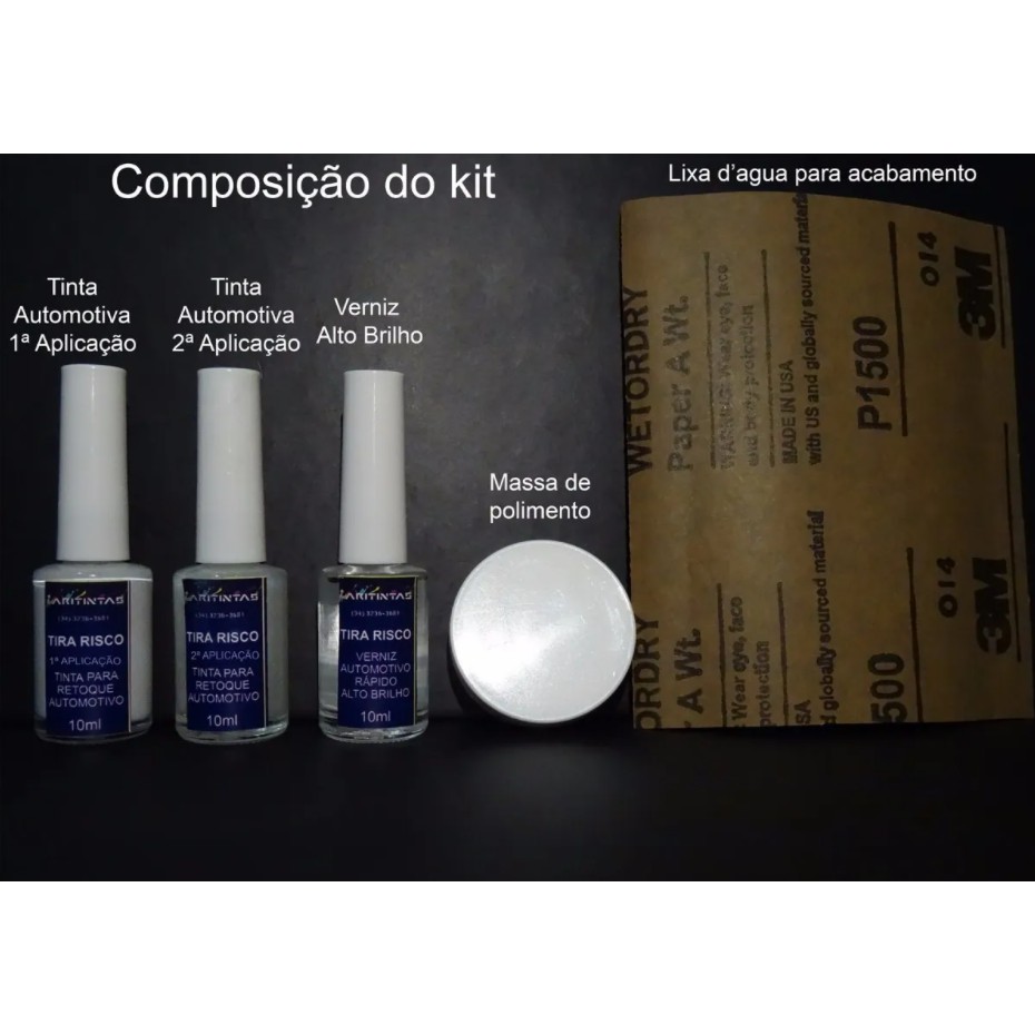 Tira Risco Automotivo para Carros Toyota Cor original Branco Perolizado ...