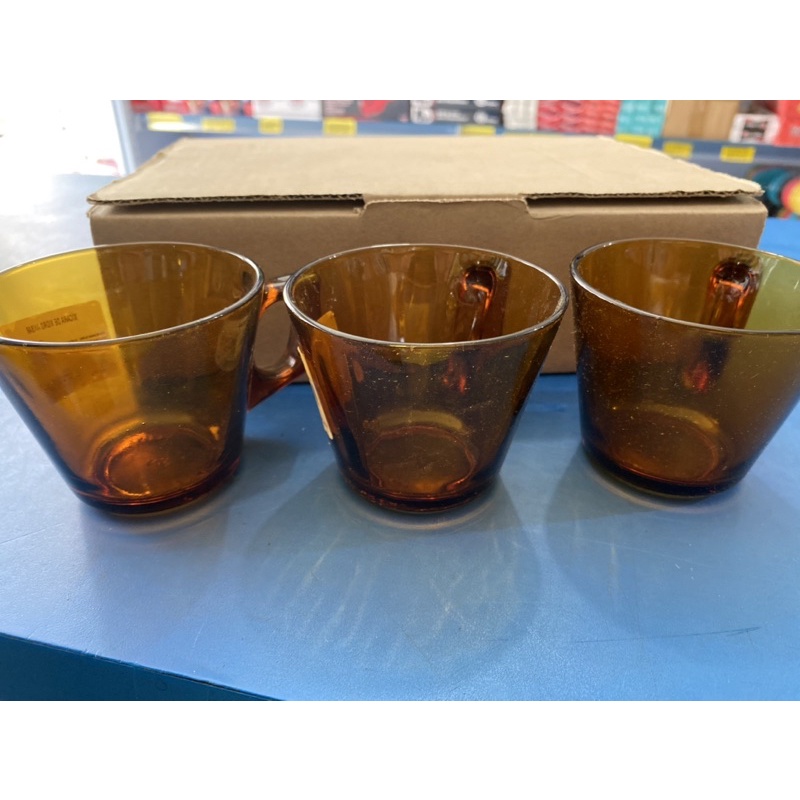 XÍCARAS DE VIDRO 190ML C/6 UNIDADES | Shopee Brasil