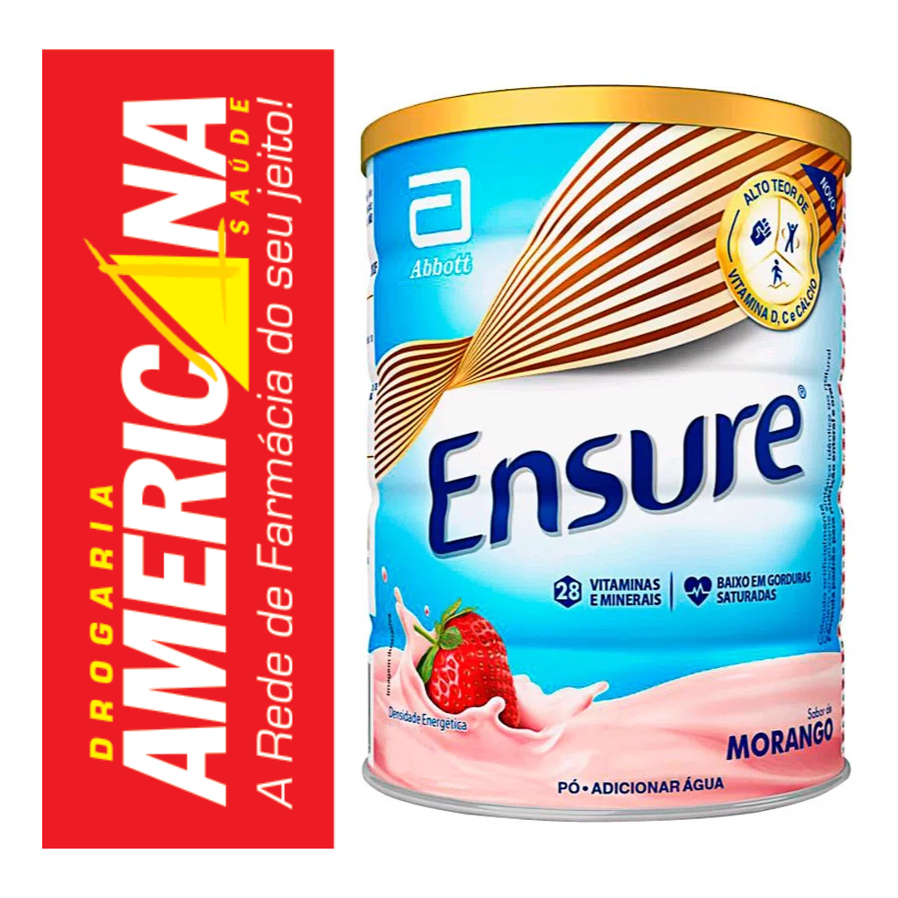 Suplemento Nutricional Alimentar Infantil Ensure Morango 850g Abbott ...