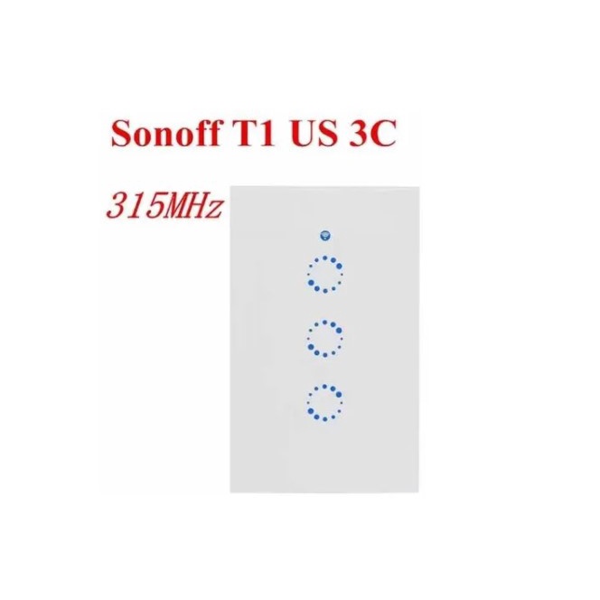 Interruptor Touch Sonoff T1 Us 3c ou 1C interrruptor touch sonoff 3 ...