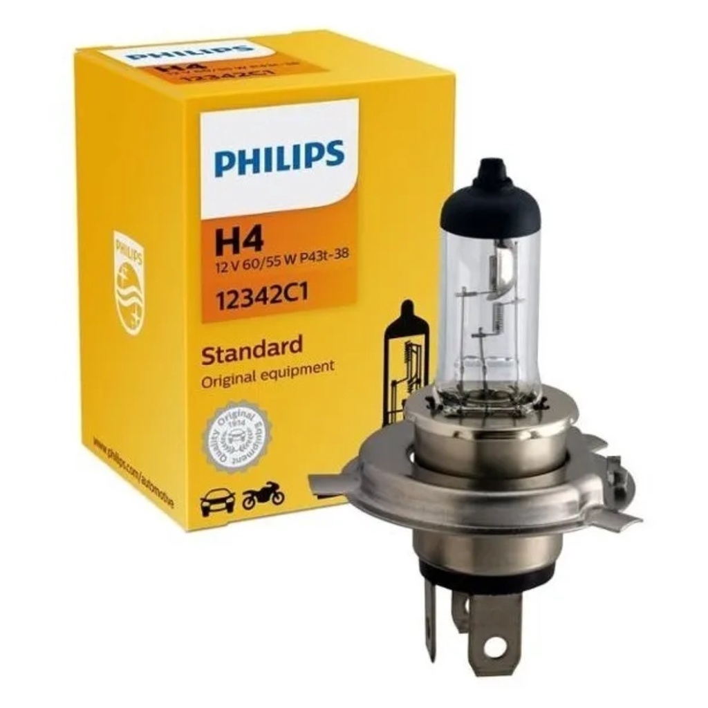 Lampada Farol Moto H4 60/55w Philips Cb300 Xre300 Falcon 400 | Shopee ...