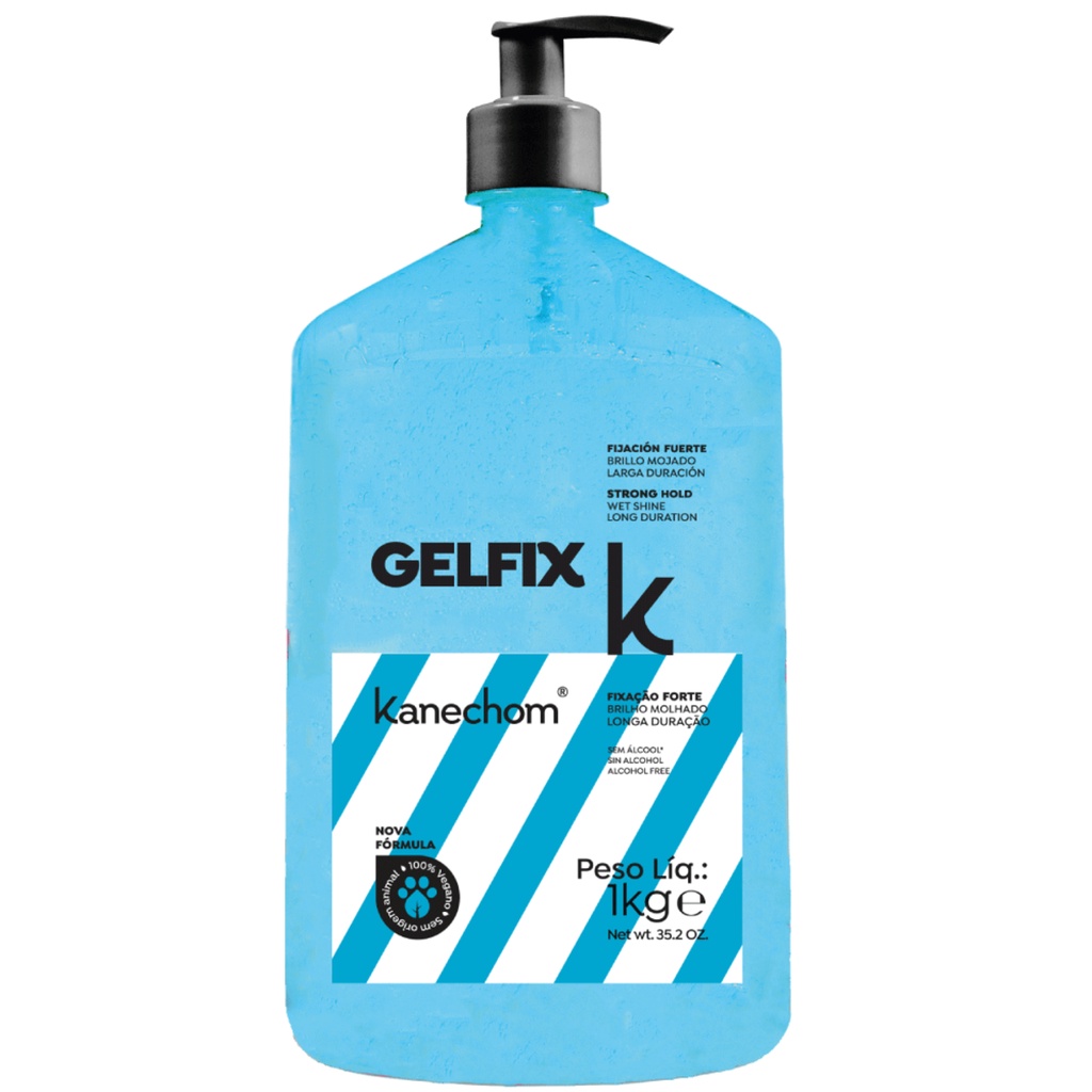 O Gel Fix Azul – Fixação Forte Kanechom modela e estiliza o cabelo ...