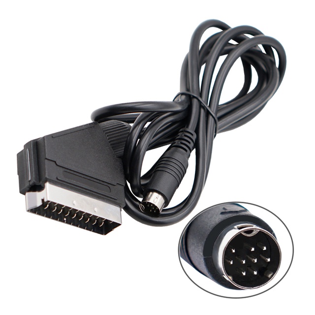 Cabo Scart Rgb Mega Drive Md2 Melhor Qualidade de Imagem | Shopee Brasil
