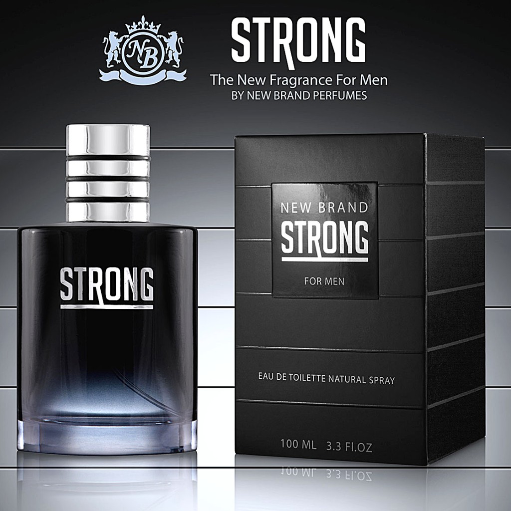 Perfume Strong New Brand Eau de Toilette Masculino 100ml | Shopee Brasil