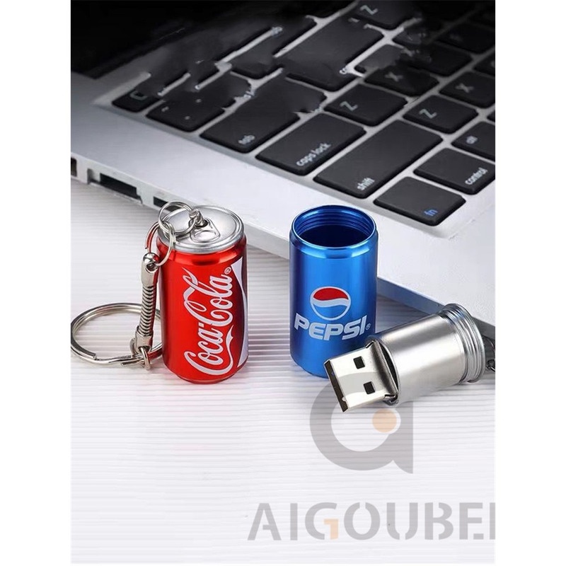 (Spot) Mini Pen Drive De Metal USB 2.0 Com Desenho 4GB/32GB/64GB/128GB ...