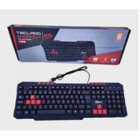 Teclado Padrão Usb Shortcut K5 MB54155 MBTECH Abnt2 | Shopee Brasil