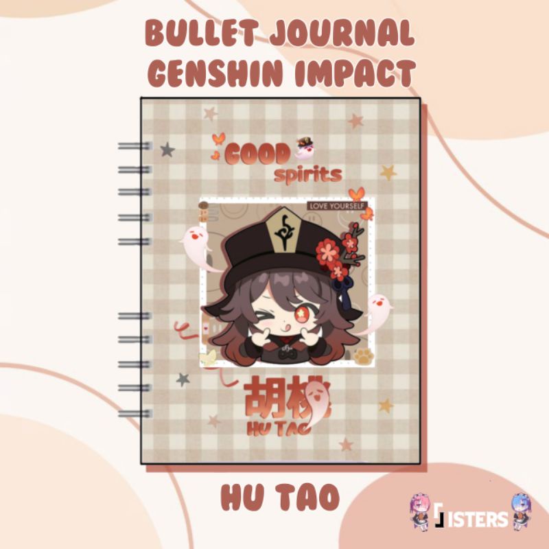 bullet journal genshin impact hutao | Shopee Brasil