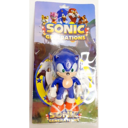 Boneco Sonic Generations Azul 15 cm | Shopee Brasil