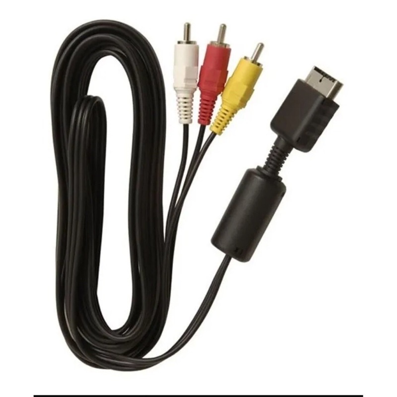 Cabo componente PS2 PS3 Cabo Áudio Vídeo AV RCA Para PS1, PS2 e PS3 2 ...