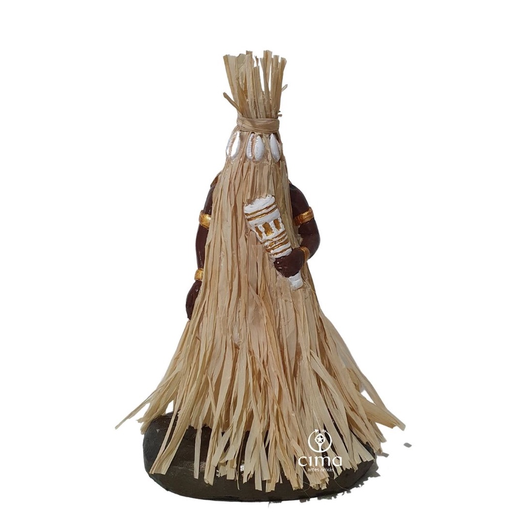 Omolu Obaluaiê com Palha Orixá - Imagem Umbanda /Candomblé - Estátua em ...