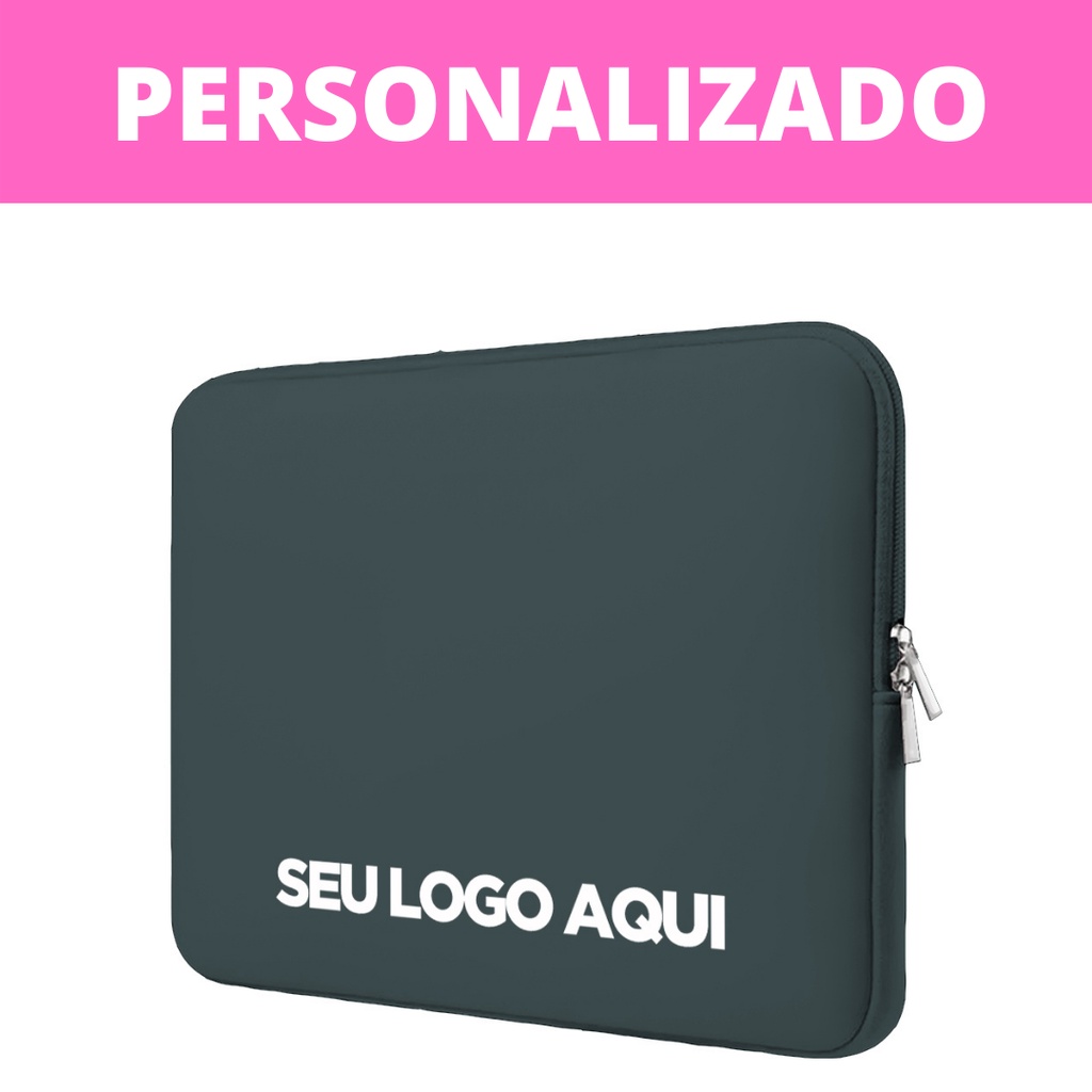 Capa Case Pasta Porta Notebook Macbook Personalizada Com Logo 10 11 12 ...