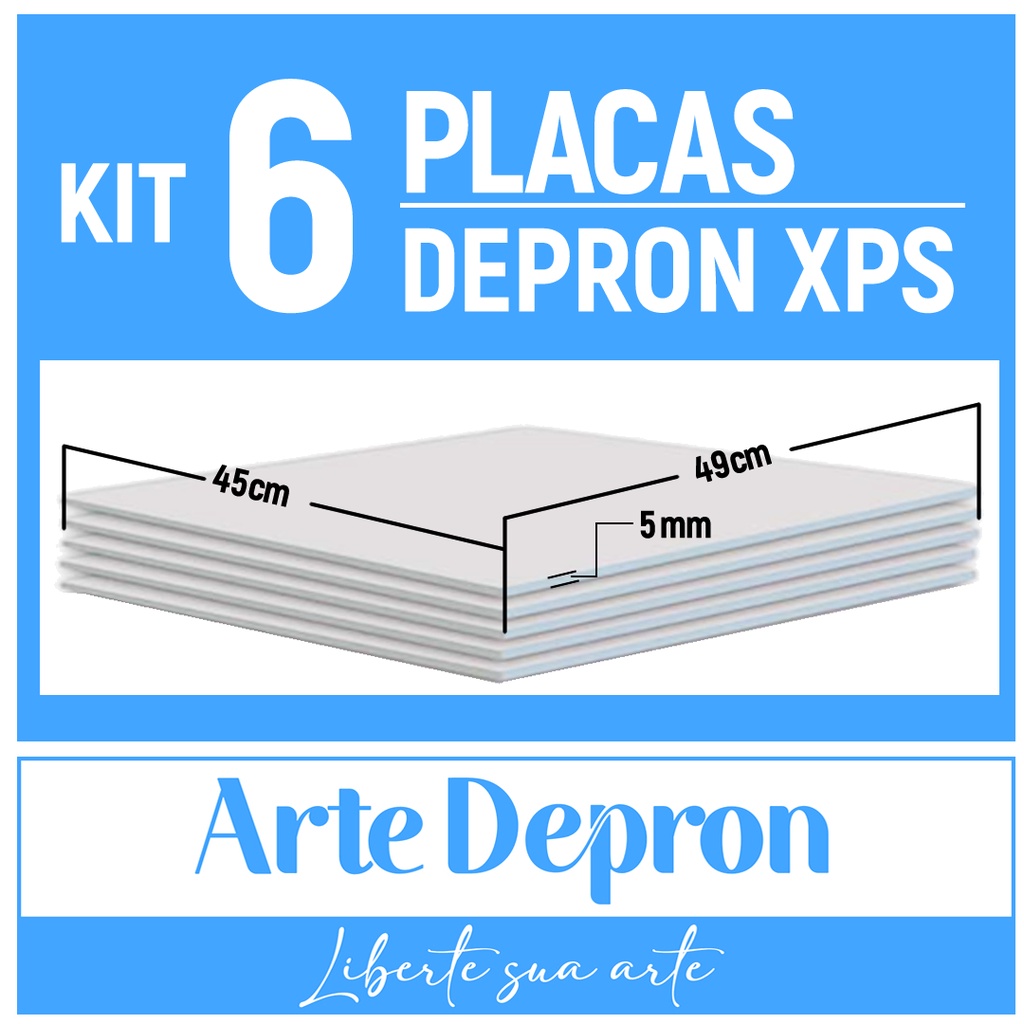 Kit 6 Placas Depron XPS 49x45cm x5mm | Shopee Brasil