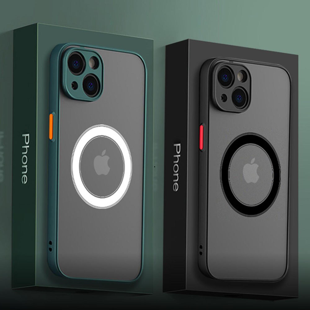 Magsafe Magnético Sem Fio Capa De Carregamento Para iphone 14 13 12 11 Pro Max Mini XS XR 14 ...