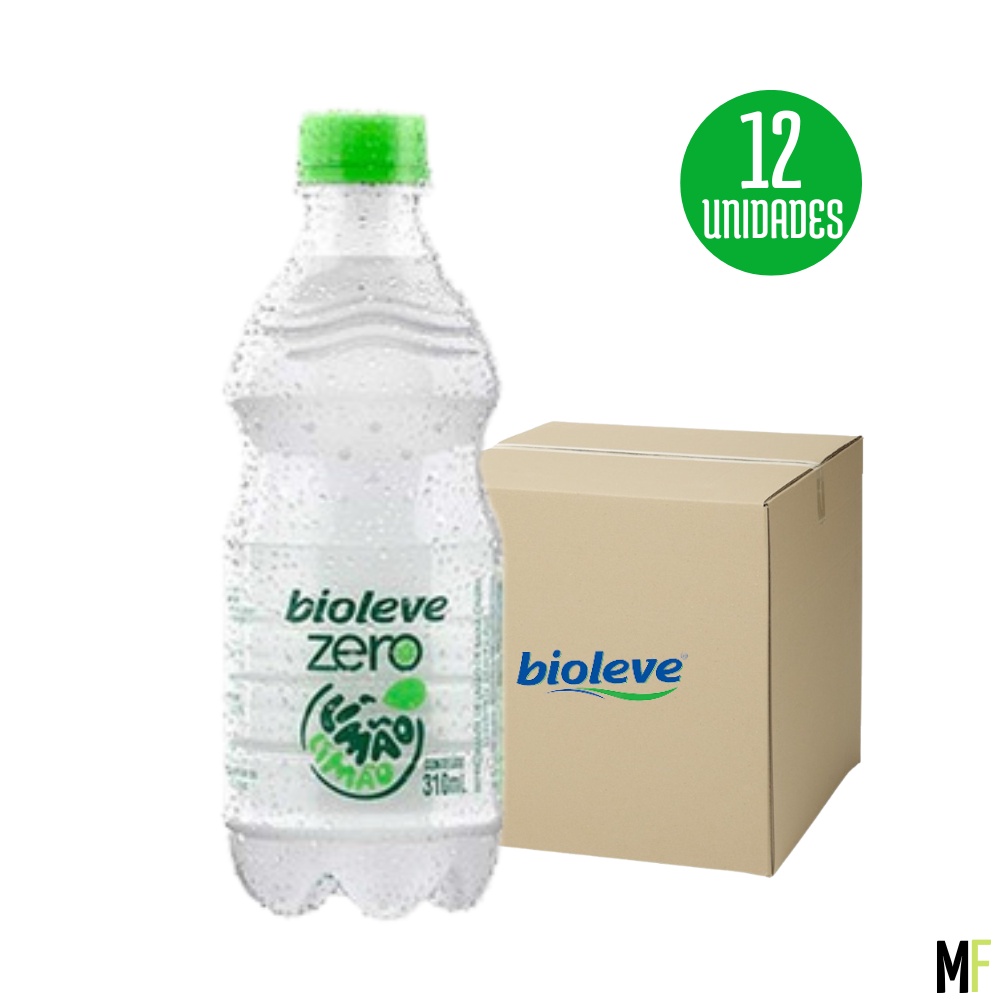 Refrigerante Bioleve Zero Limão Limão Pack c/ 12 un | 310mL | Shopee Brasil