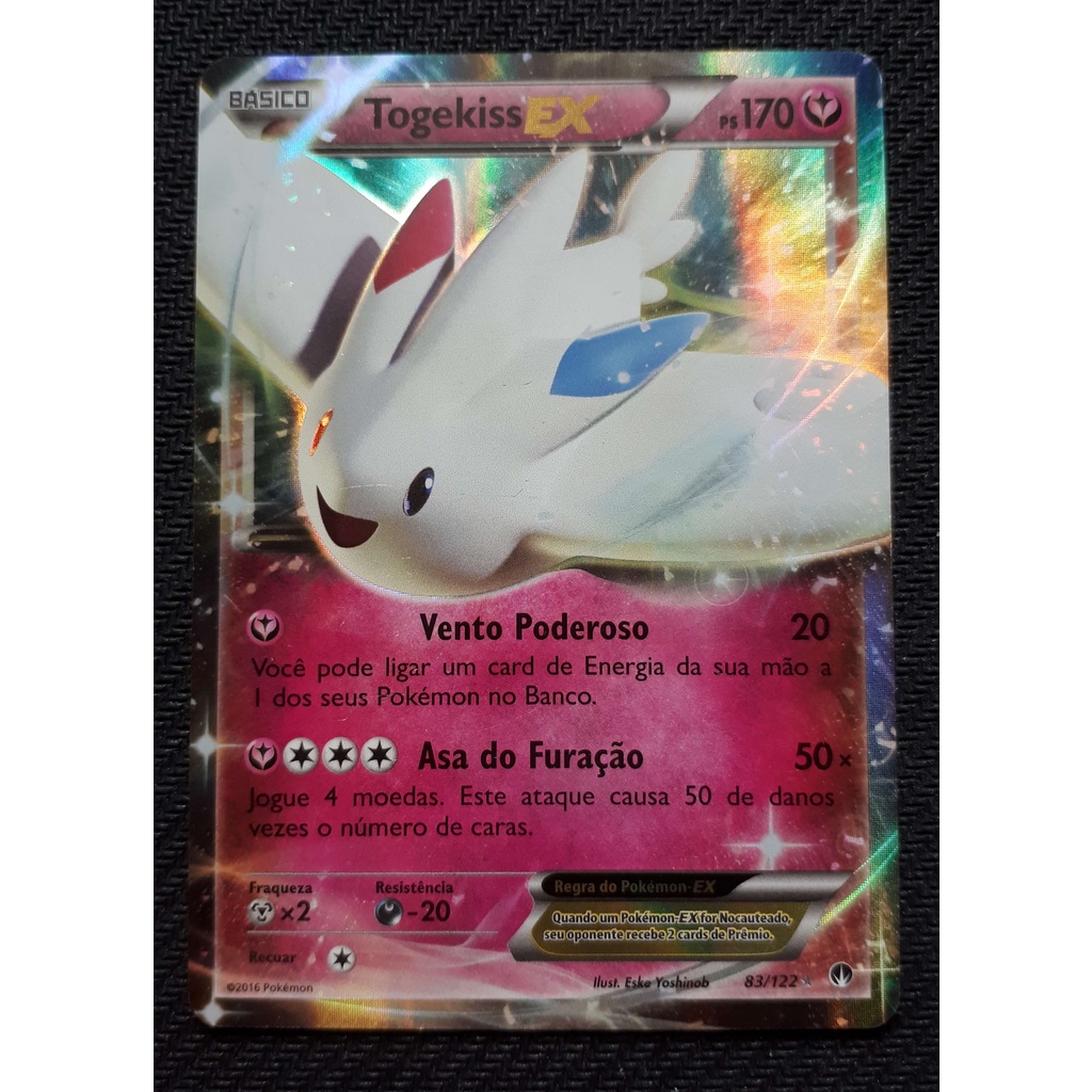 Carta Pokémon TCG - Togekiss EX 83/122 - Turbo Colisão | Shopee Brasil