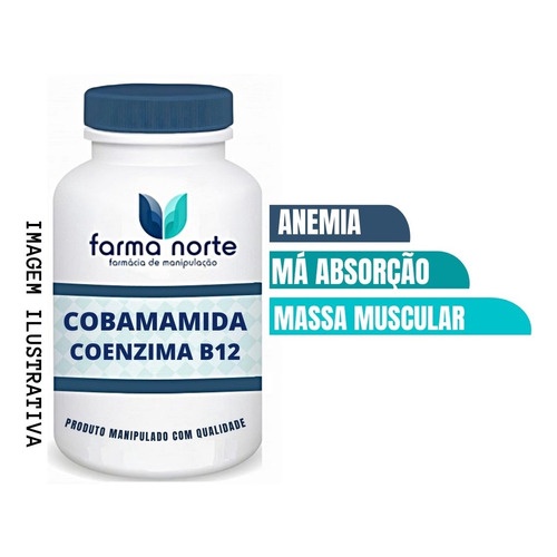 Cobamamida 5mg 60 Cap ( Coenzima B12) Massa Muscular- Anemia | Shopee ...