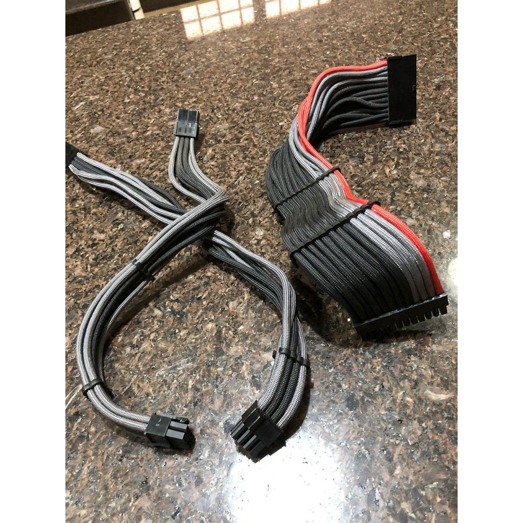 Kit custom de cabos sleeved pc | Shopee Brasil