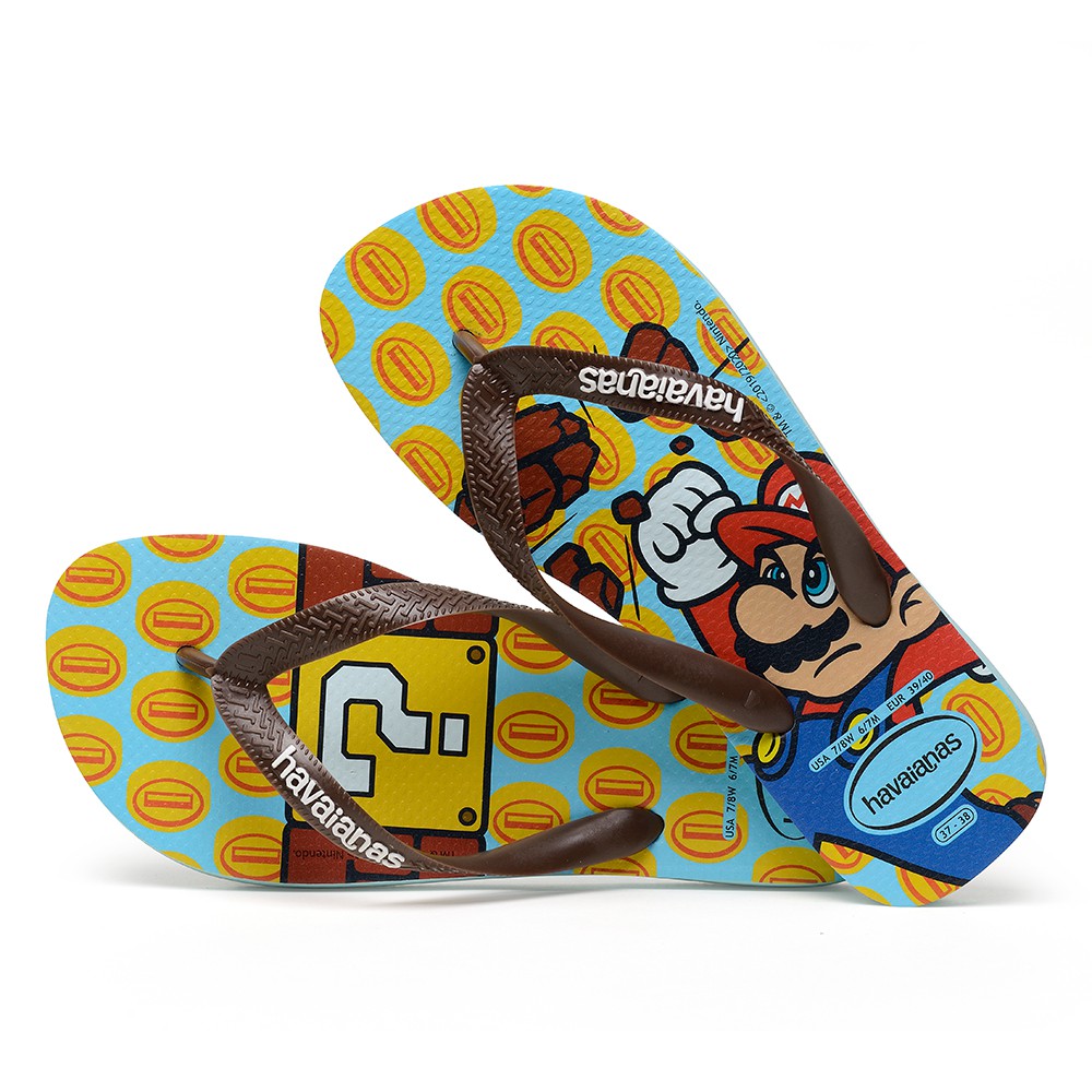 Sandalia Chinelo Havaianas Super Mario Bross World Yoshi Alpargatas ...