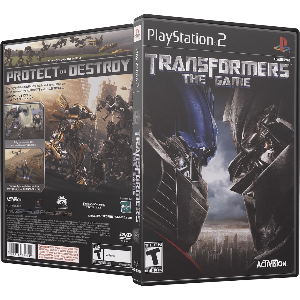 Transformers - The Game (USA) para ps2 | Shopee Brasil