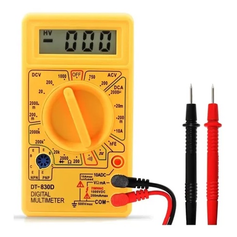 Multímetro Digital Profissional Medidor Portátil Com Bateria ideal para ...