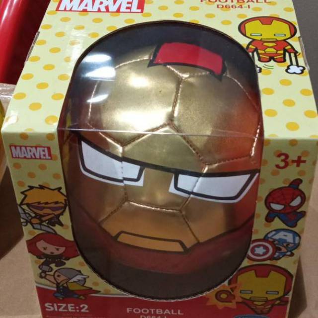 marvel iron man Football/minion/Capitão América/spiderman | Shopee Brasil