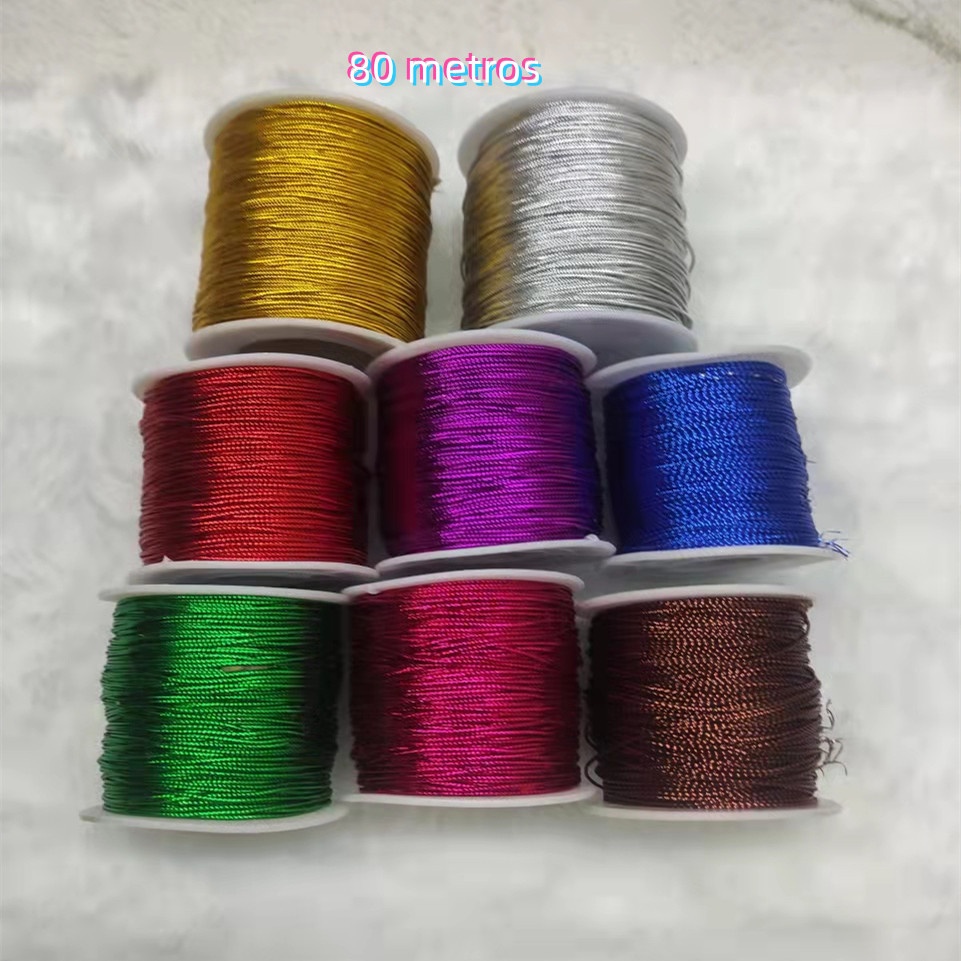 Linha Colorida Brilhante para Tranças Jumbo Box Braids Fio 80 Metros ...