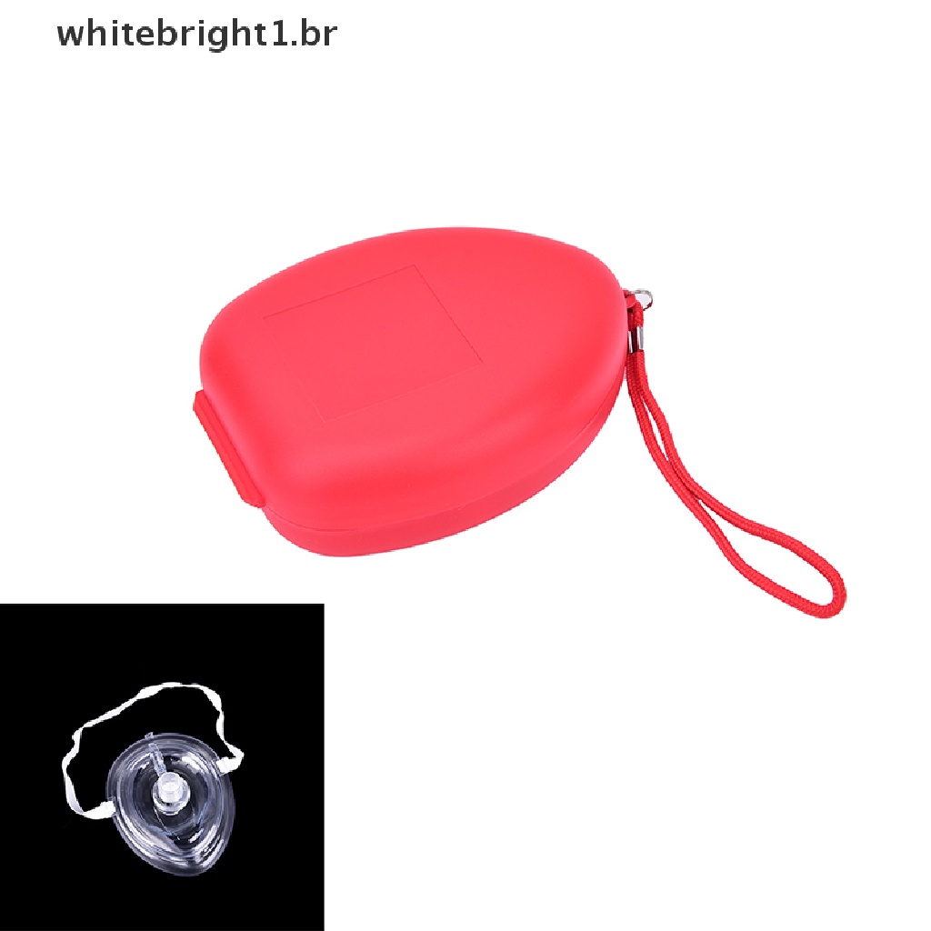【WT】 1 Pocket CPR Mask in hard case Resuscitation Face Shield First Aid ...