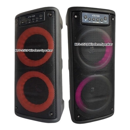 Caixa De Som Portatil Led Rgb 4X2" 10W Kts-1528 Big Sound | Shopee Brasil