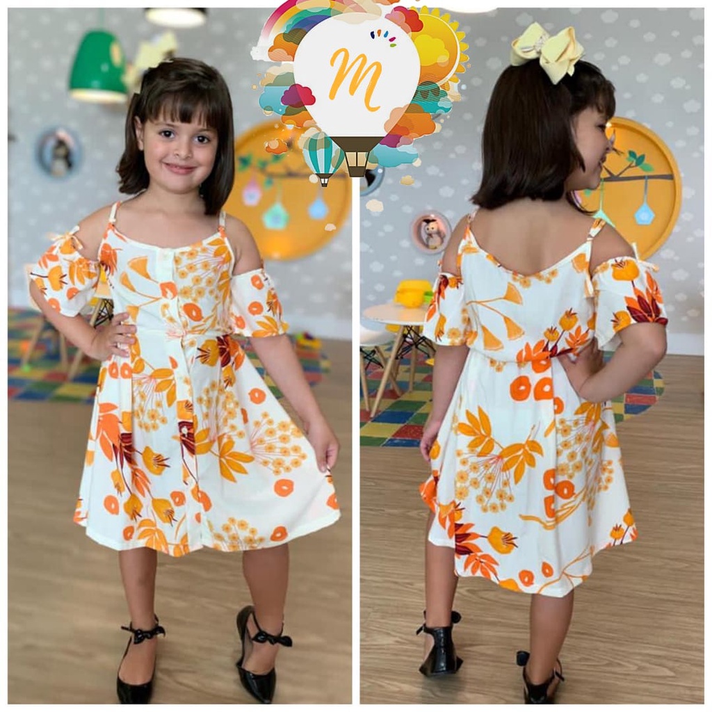 Vestido Curto Infantil (Milly Moda Infantil) | Shopee Brasil