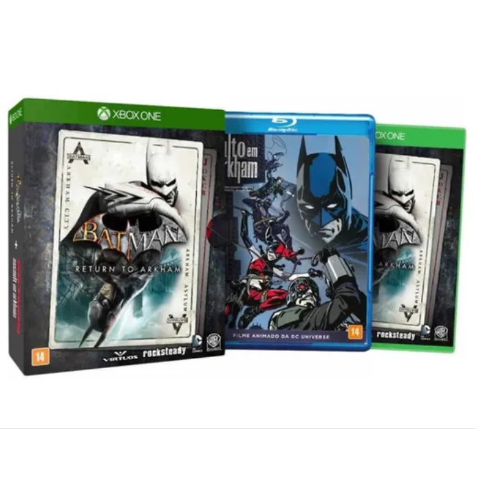 Batman Return To Arkham + Arkham City Xbox One Físico + filme ...