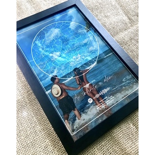 Quadro Mapa das Estrelas/ Mapa do Céu | Shopee Brasil