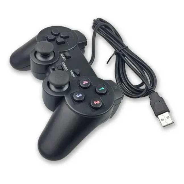 Controle Para Ps2 Usb Joystick Emuladores E Pc | Shopee Brasil